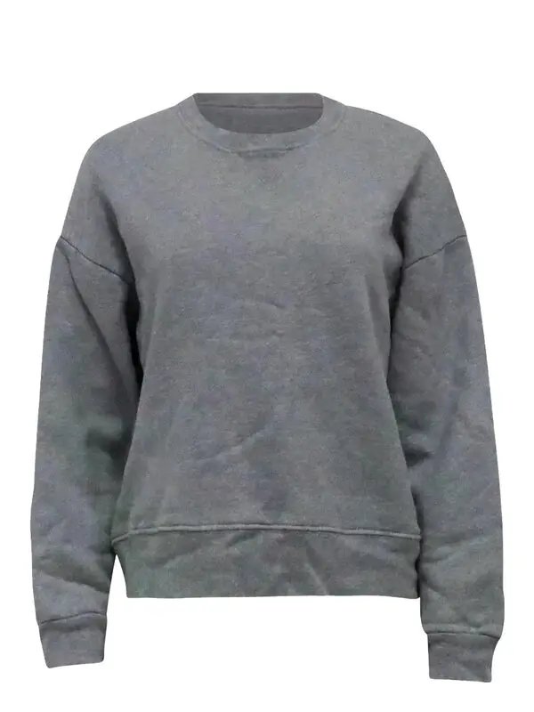 REFORMATION Crew-neck Cotton Sweater - Grey
