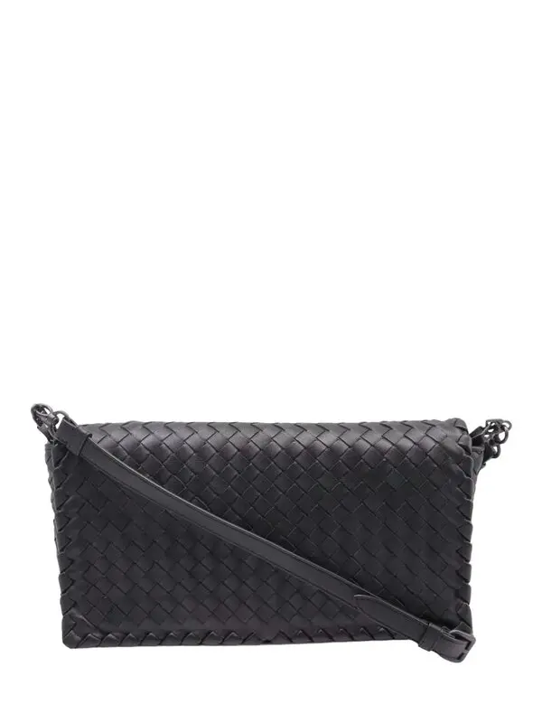 Bottega Veneta Leather Cross Body Bag - Black