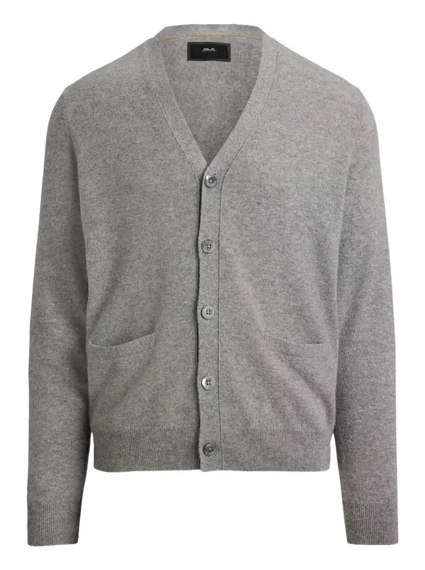 Rlx Ralph Lauren V-neck Cashmere Cardigan - Grey