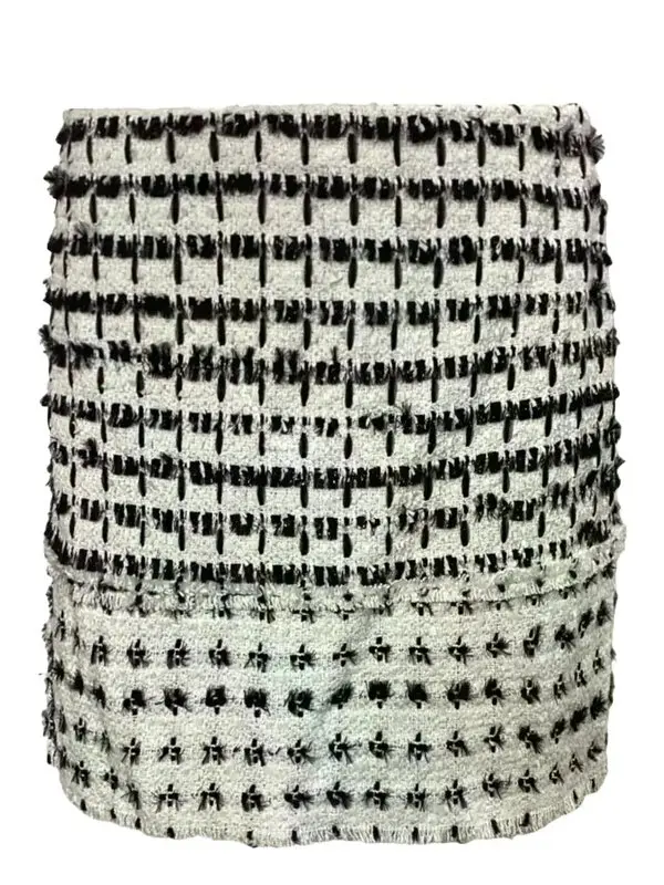 Erdem Tweed Mini Skirt - White