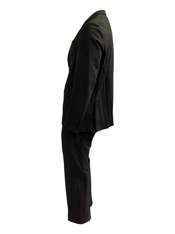 Valentino Garavani Pleated Notched-lapel Suit - Black