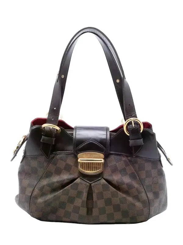LOUIS VUITTON 2009 Damier Ebene Sistina Pm Shoulder Bag - Brown