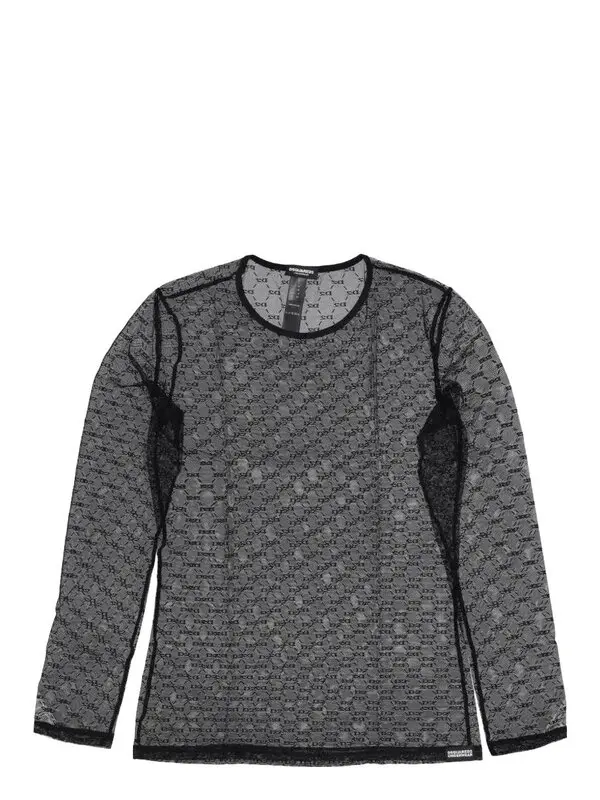 Dsquared2 Lace Long-sleeve Top - Black