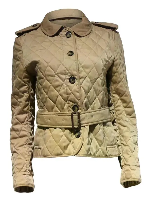 Burberry Belted Quilted Jacket - Neutrals