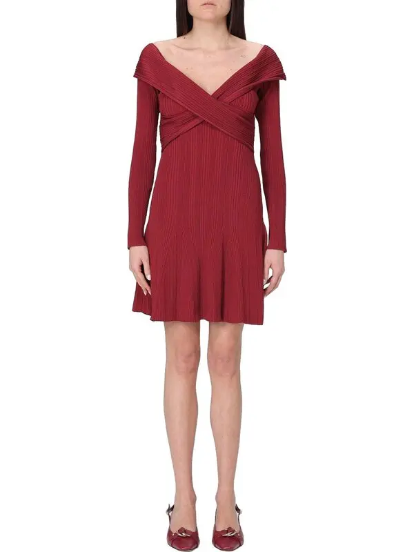 SELF-PORTRAIT Dress - Burgundy
