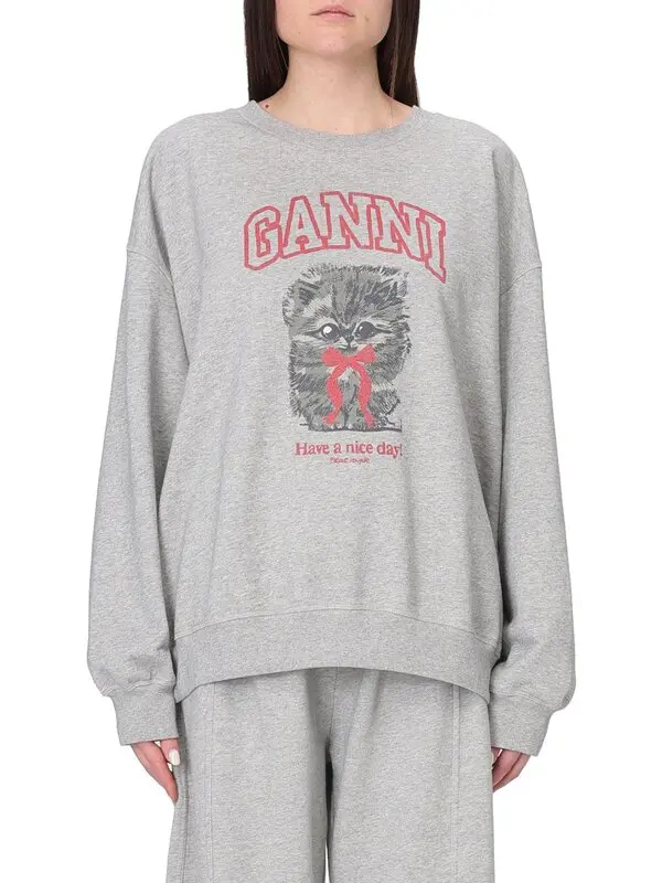 GANNI Sweatshirt - Grey