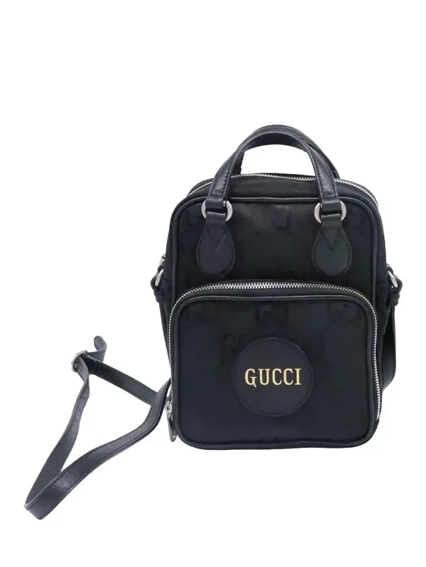 Gucci Off The Grid Logo-pattern Shoulder Bag - Black