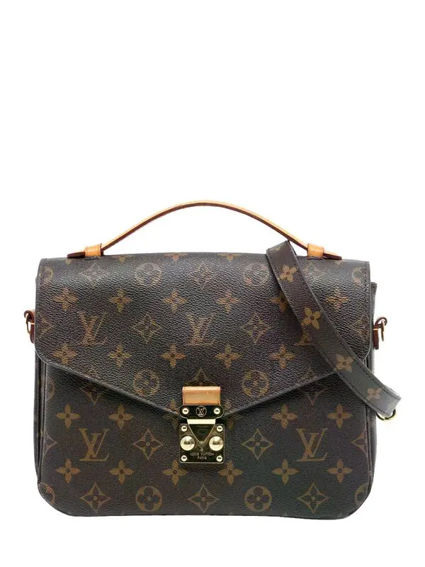 LOUIS VUITTON 2015 Monogram Pochette Metis - Brown