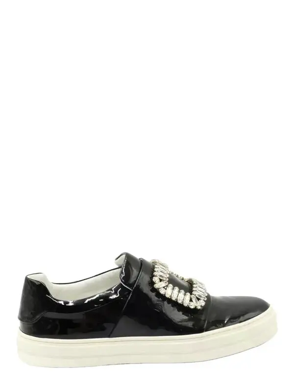 ROGER VIVIER Crystal-embellished Sneakers - Black