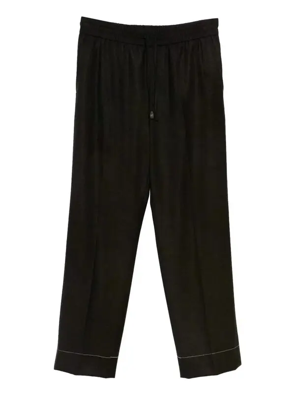 Brioni Drawstring Trousers - Brown