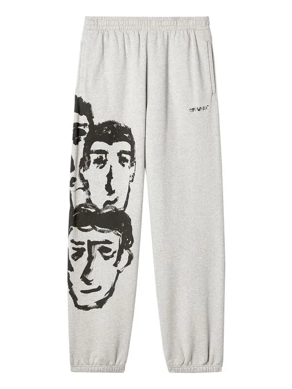 Off-White Faces Slim Sweatpants - Grey