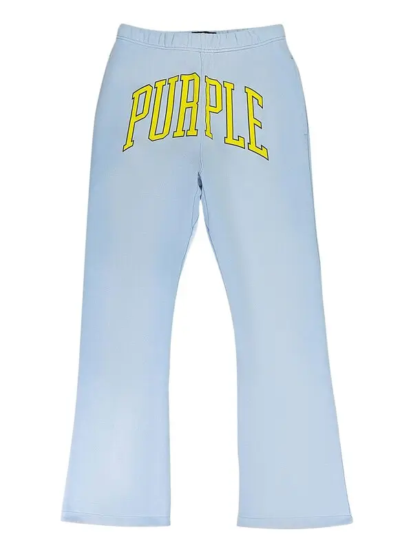 PURPLE BRAND Collegiate Flared Pants - Blue