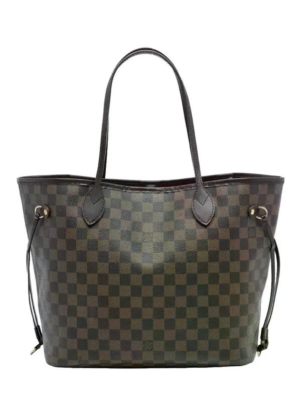 LOUIS VUITTON 2008 Damier Ebene Neverfull Mm Tote Bag - Brown