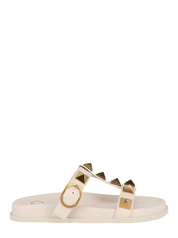 Valentino Garavani Roman Stud Slide - Cream