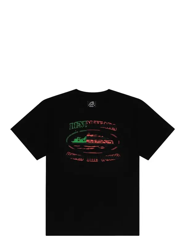 DENIM TEARS X Cortiez Alcatraz T-shirt - Black