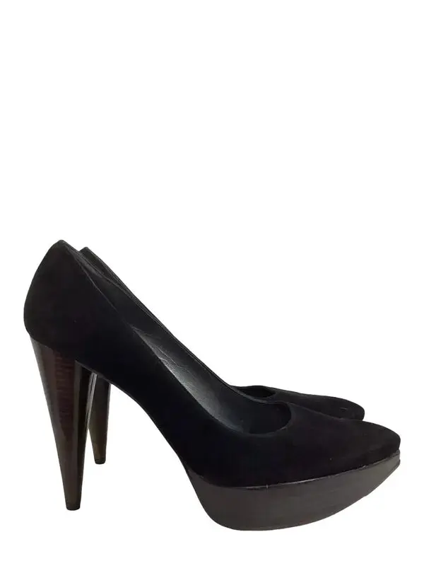 STUART WEITZMAN Suede Stiletto Pumps - Black
