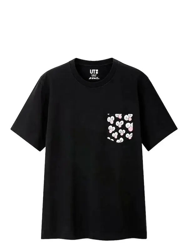 KAWS X Uniqlo Bff-pocket T-shirt - Black