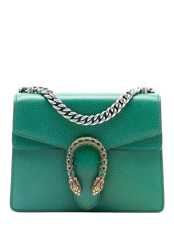 Gucci Small Leather Dionysus Crossbody Bag - Green