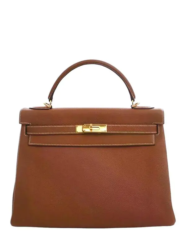 Hermès 2003 Togo Kelly Ii Retourne 32 Satchel - Brown