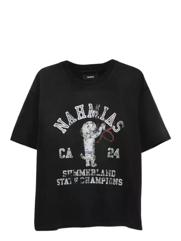NAHMIAS Graphic-print T-shirt - Black