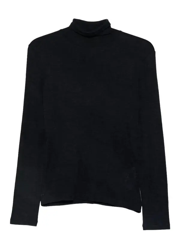 Max Mara Roll-neck Long-sleeve Top - Blue