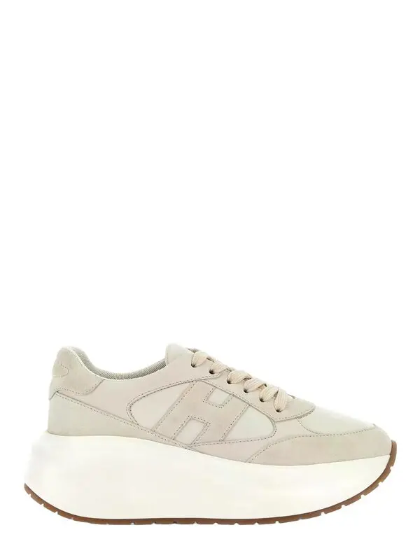 Hogan H696 Suede Sneakers - Neutrals