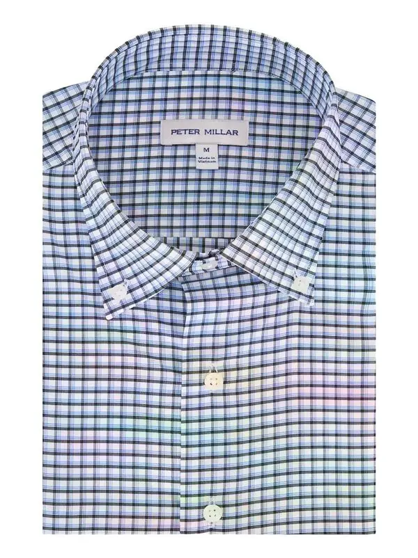 Peter Millar Checked Shirt - White