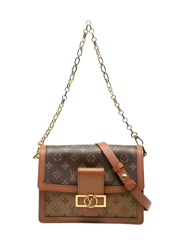 LOUIS VUITTON 2020 Monogram Reverse Dauphine Mm Satchel - Brown