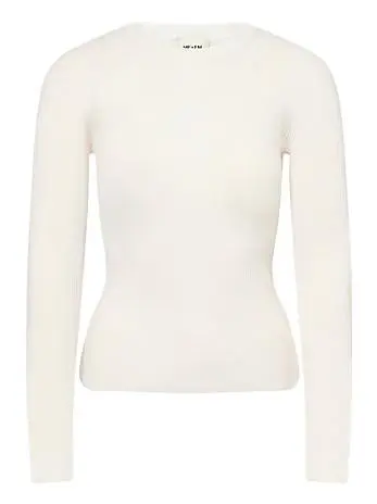 ME+EM Slim Ribbed Wool Jumper - Cream