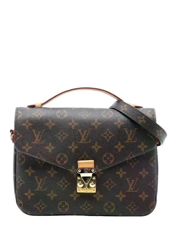 LOUIS VUITTON 2016 Monogram Pochette Metis Satchel - Brown
