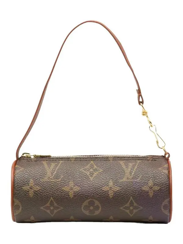 LOUIS VUITTON 1990-2020 Monogram Papillon Pochette Handbag - Brown