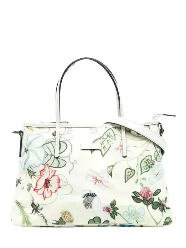 Gucci 2016-2025 Small Canvas Flora Knight Convertible Tote Satchel - Multicolour