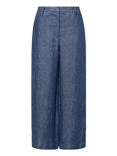 TWP Dylan Wide-leg Trousers - Medium Indigo