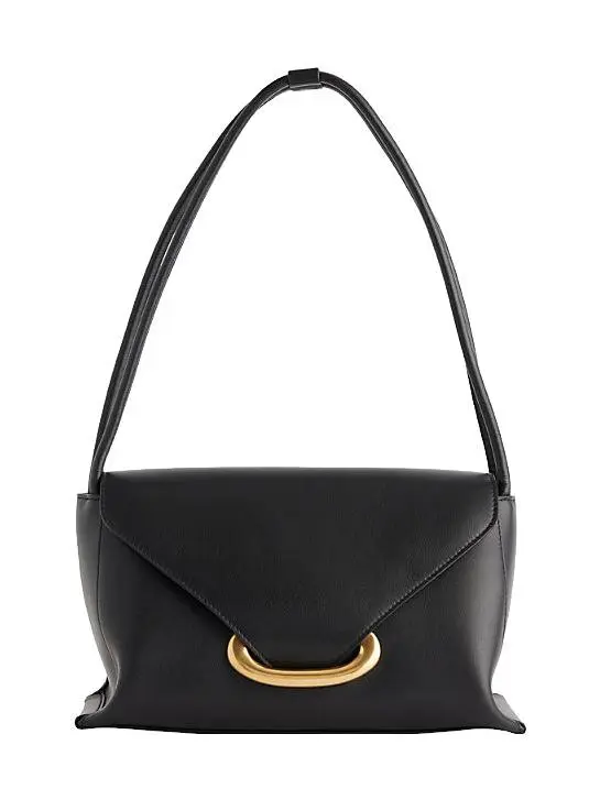 WANDLER Veneto Leather Shoulder Bag - Black