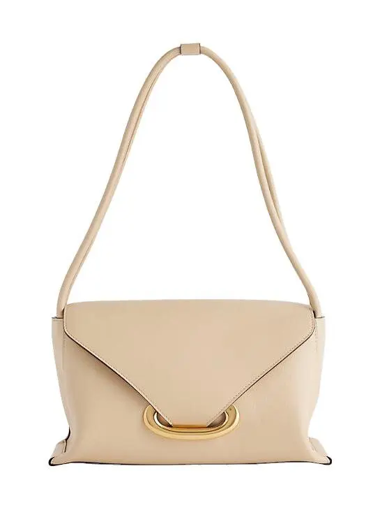 WANDLER Veneto Leather Shoulder Bag - Linen