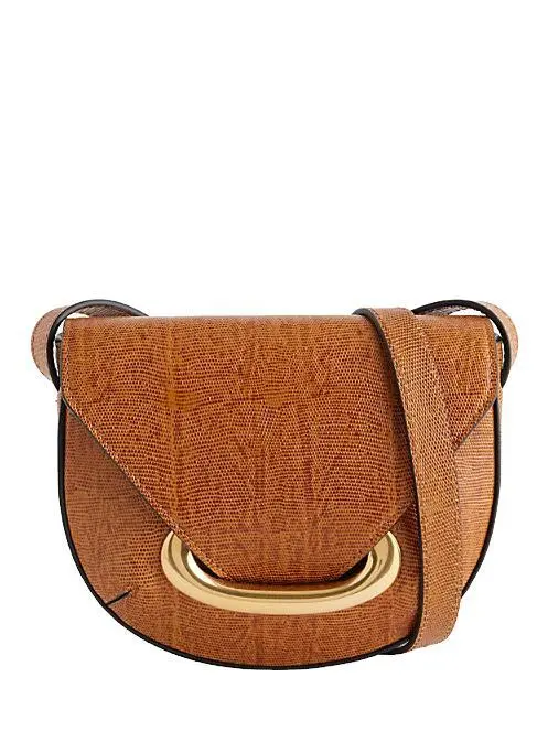 WANDLER Veneto Small Leather Cross-body Bag - Tabacco Lizzard