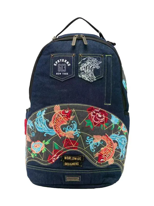 SPRAYGROUND Embroidered Backpack - Blue