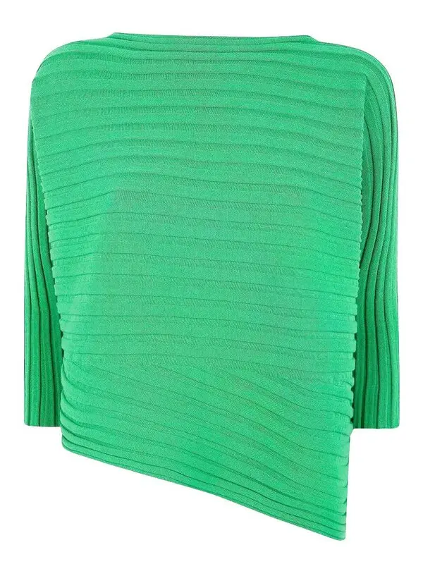 Issey Miyake Ribbed Top - Green