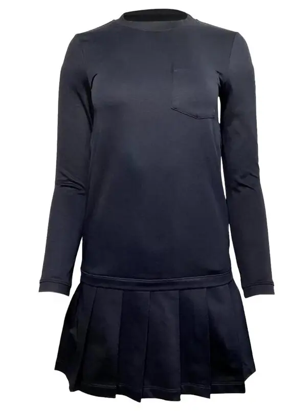 Thom Browne Pleated Mini Dress - Blue