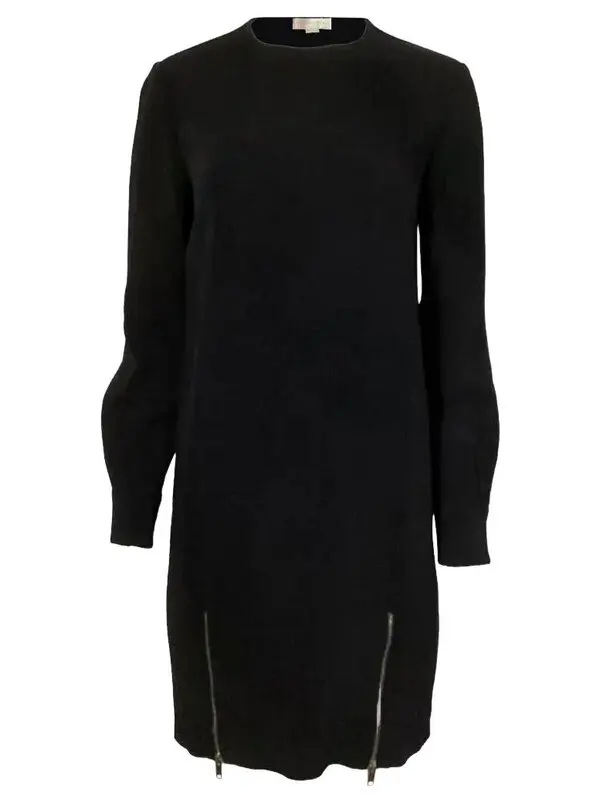 Stella McCartney Zip-detail Long-sleeved Dress - Black