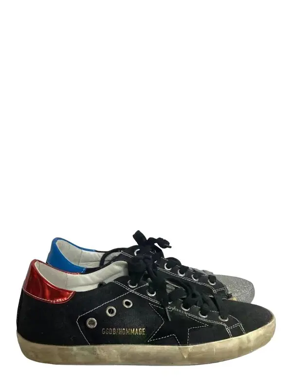 GOLDEN GOOSE 2017 Glitter Canvas Sneakers - Black