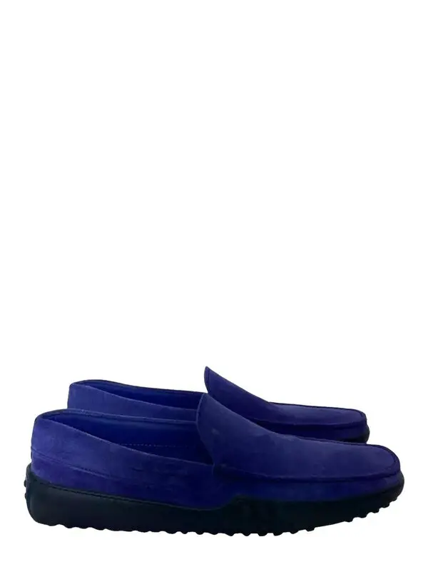 TOD'S Vintage Suede Slip-on Loafers - Blue