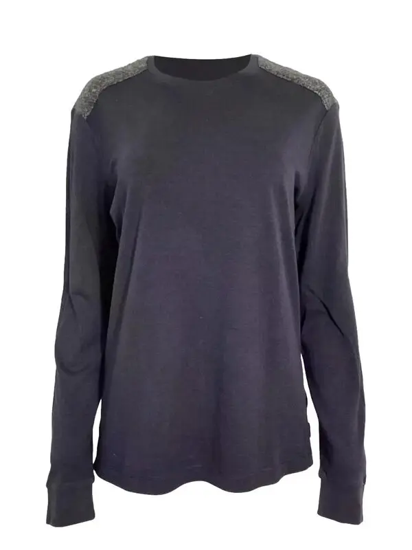 Giorgio Armani Colour-block Long-sleeves Top - Blue