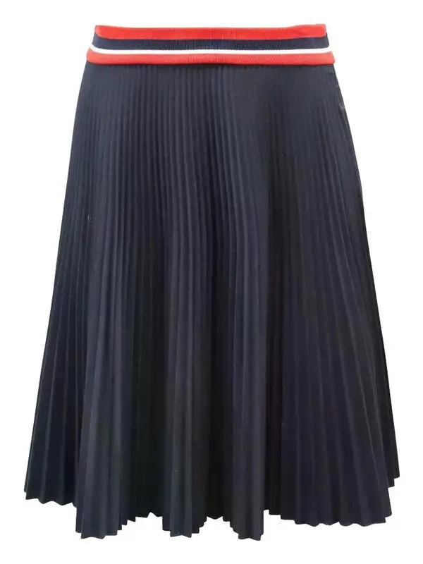 Prada Pleated Midi Skirt - Blue