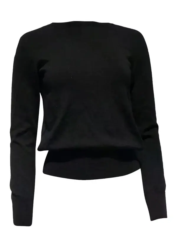 Moschino Open Back Sweater - Black
