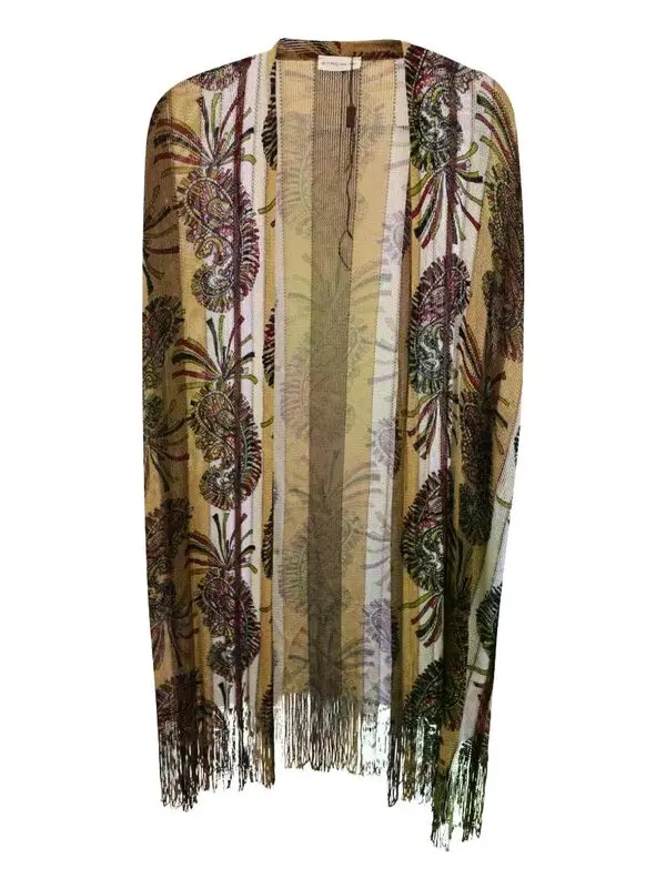 Etro Paisley-pattern Poncho - Neutrals