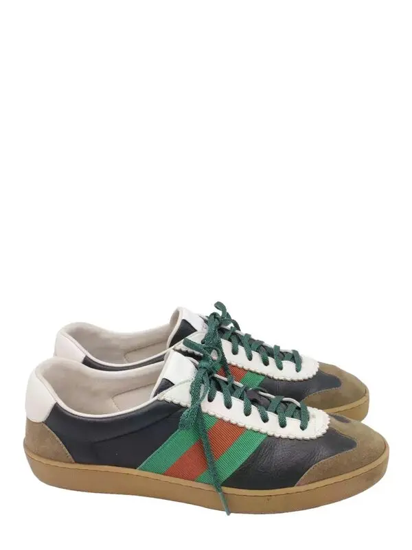 Gucci G74 Low-top Leather Sneakers - Black