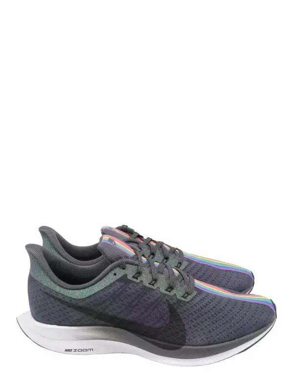 Nike Zoom Pegasus Turbo Rainbow-stripe Sneakers - Grey