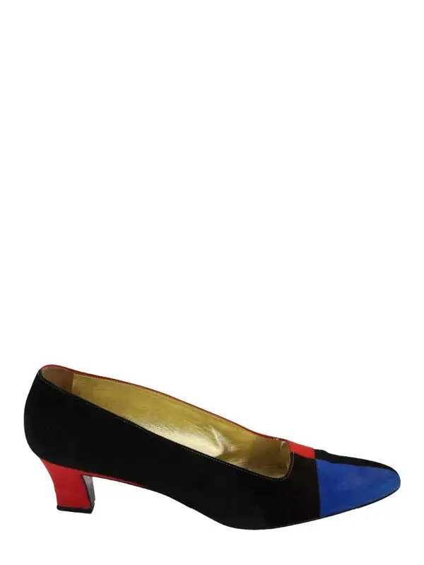 Escada 1980s Color-block Heeled Pumps - Black