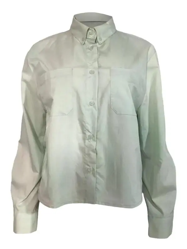 THE FRANKIE SHOP Buttoned Long-sleeve Shirt - Green